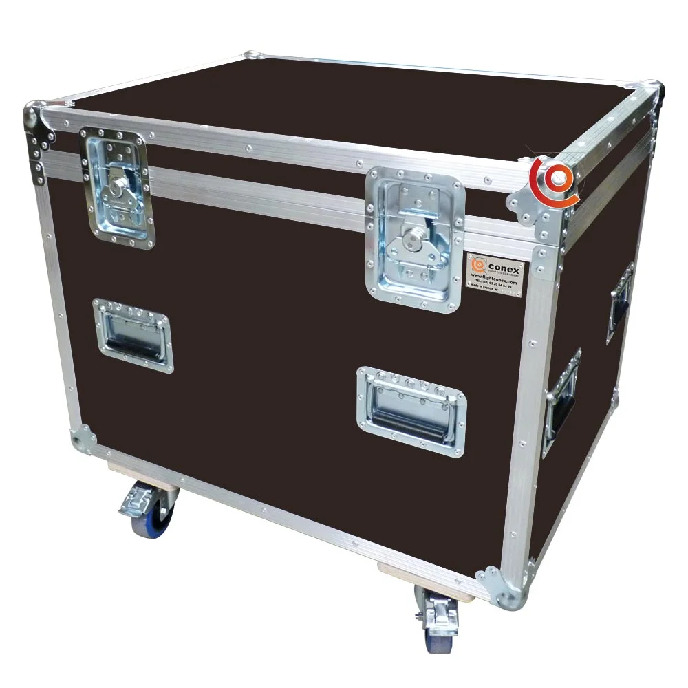 Flight case malle marron 800 x 600 x 600 mm | Conex-online